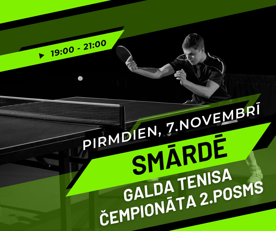 Smārdes galda tenisa čempionātā aizvadīts 2.posms - Sports Tukuma novadā